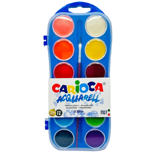 Acuarela x12 colores carioca - Distribuye