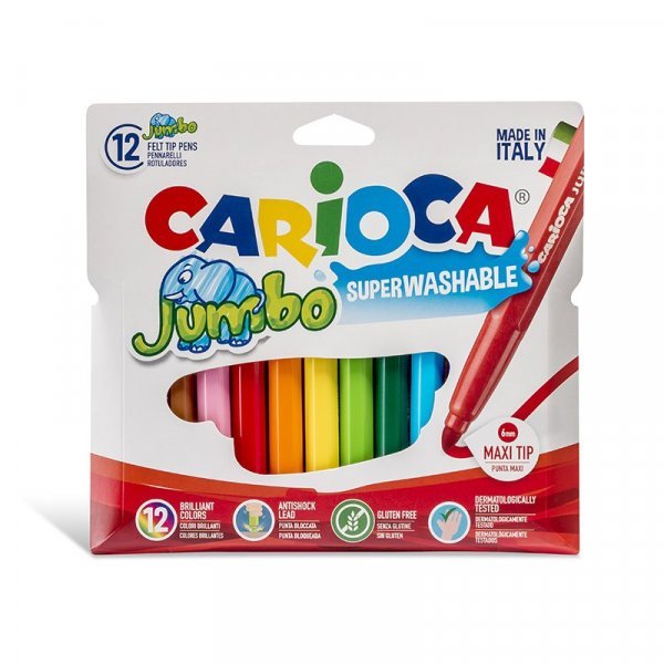 Marcadores x12 gruesos carioca - Distribuye