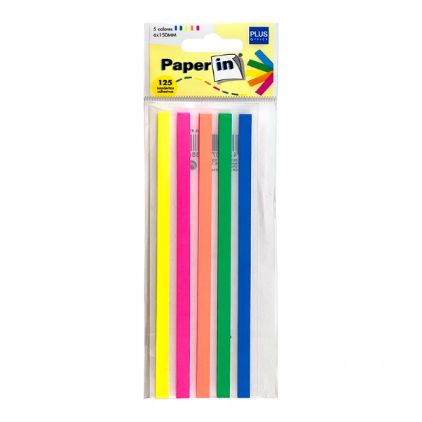 Banderitas x125 largas traslucidas autohadesivas notas - Papelarte