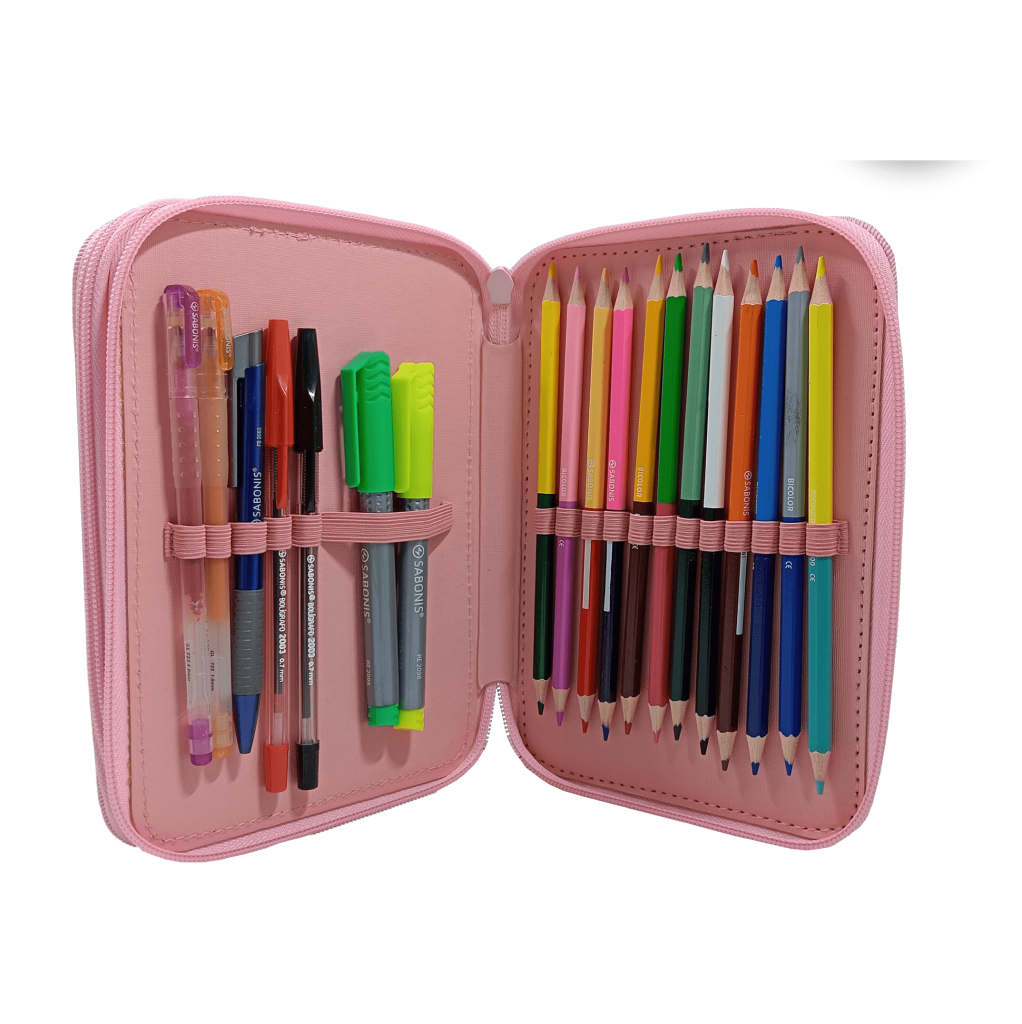 Cartuchera 2 pisos con utiles - Papelarte